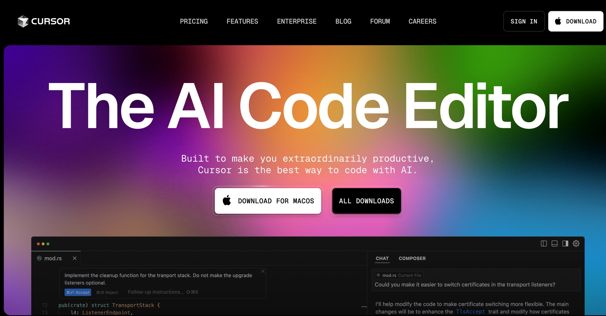 Cursor AI - Intelligent AI Coding Tool for Developers - AIPOKI